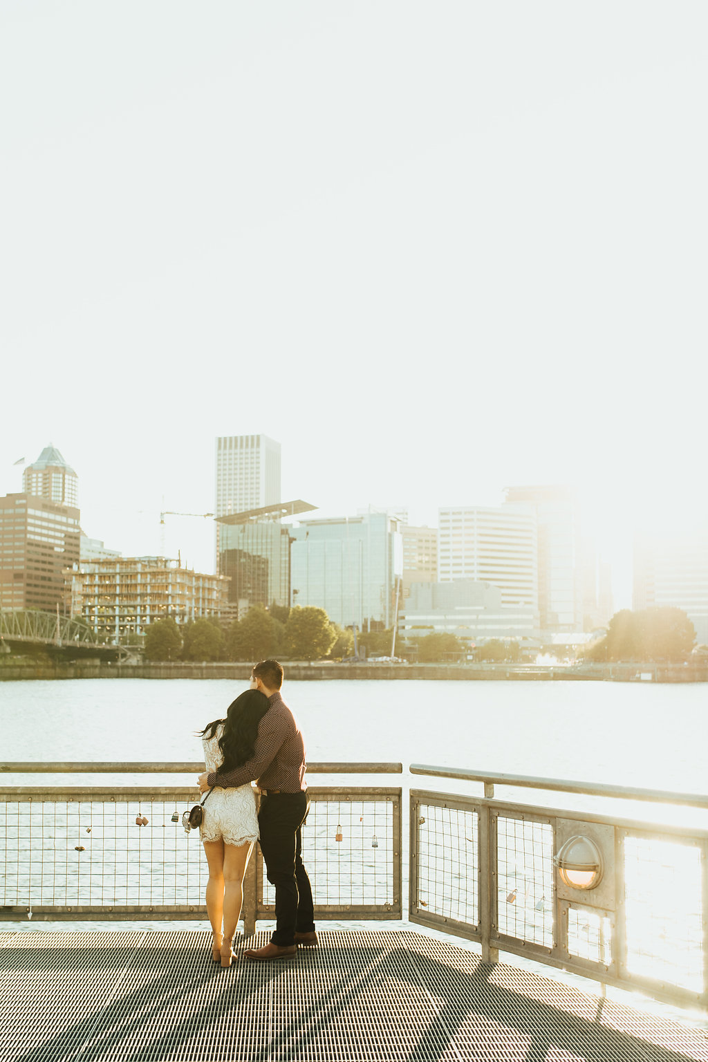 Dominick + Jessica Portland Sunset Proposal – Julia Green